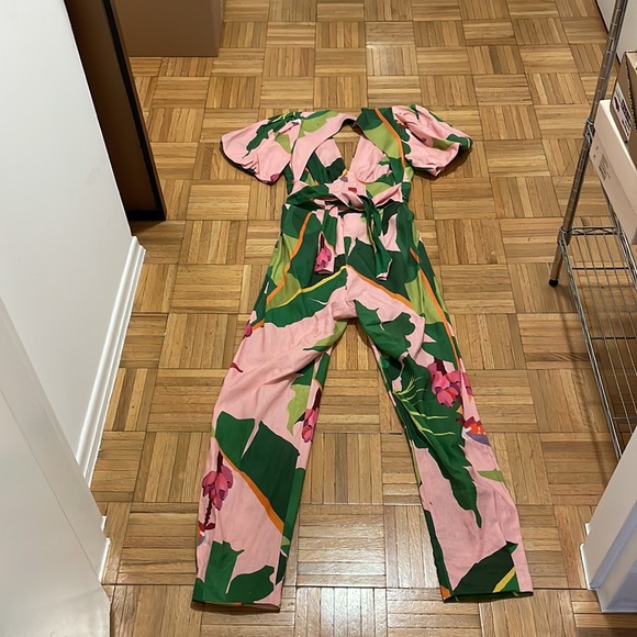 FARM Rio | Pants & Jumpsuits | Nwt Farm Rio Tropicalistic Jumpsuit Xs ...